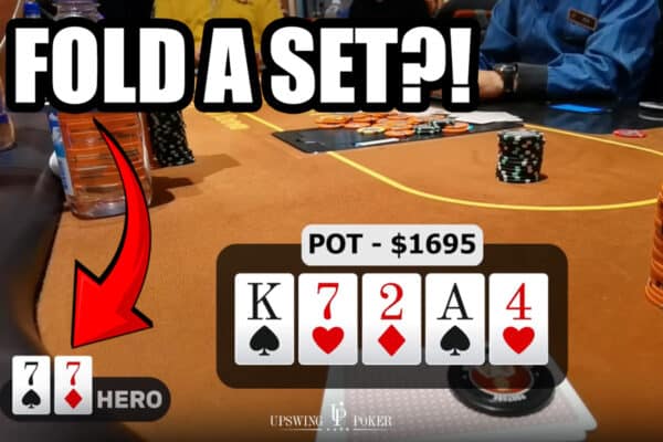 Will This Poker Pro Really Fold A Set? (Analysis) - Upswing Poker